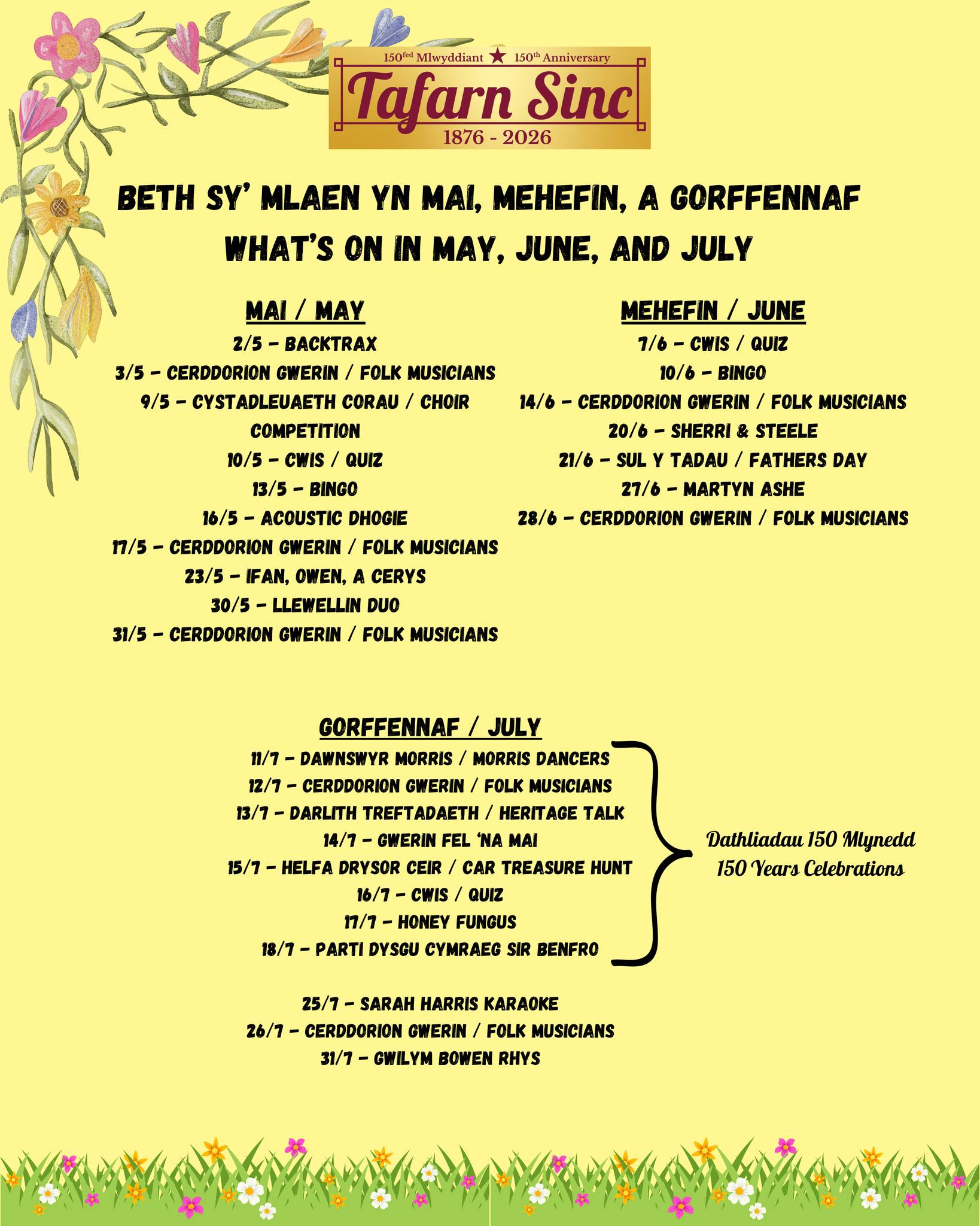 Here are some of the forthcoming events. Click on the small image below ...