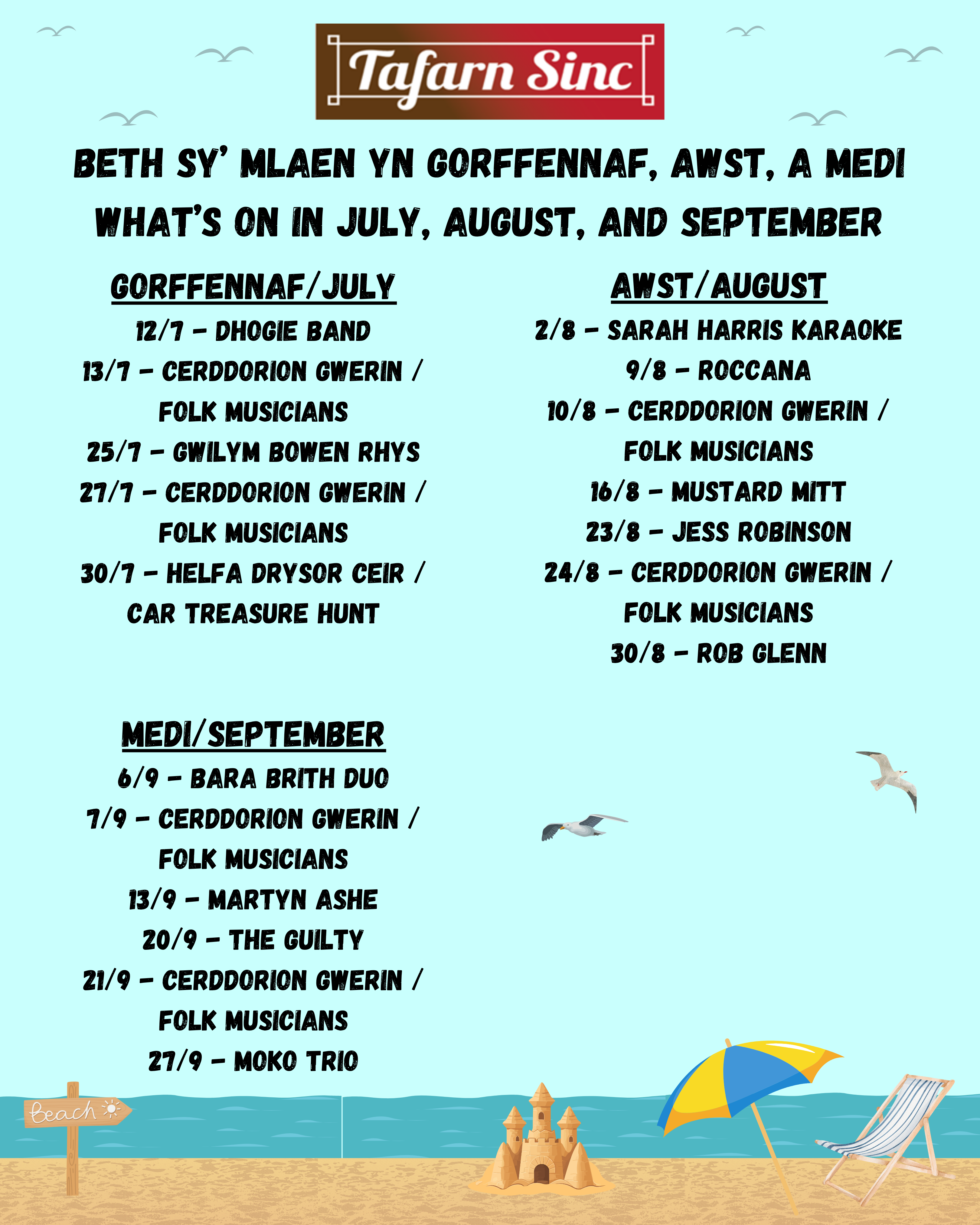 Here are some of the forthcoming events over the summer Click on the ...